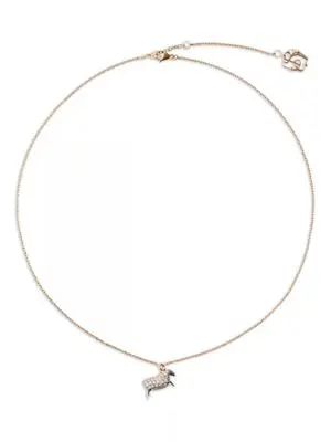 Burberry Frog Charm Chain Necklace In Gold | Editorialist